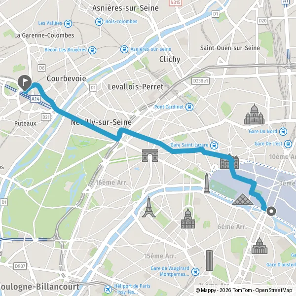 La Defense Itineraire