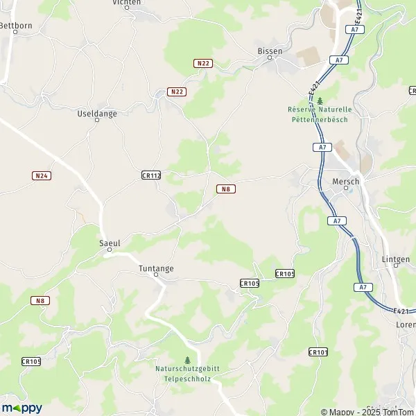 Plan Helperknapp : carte de Helperknapp (L-4413) et infos pratiques