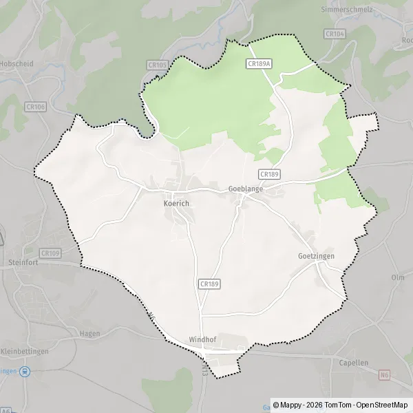 Plan Koerich : carte de Koerich (L-4420) et infos pratiques