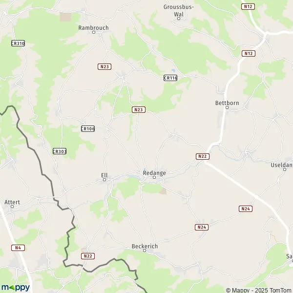 Plan Redange-sur-Attert : carte de Redange-sur-Attert (L-5220) et infos ...