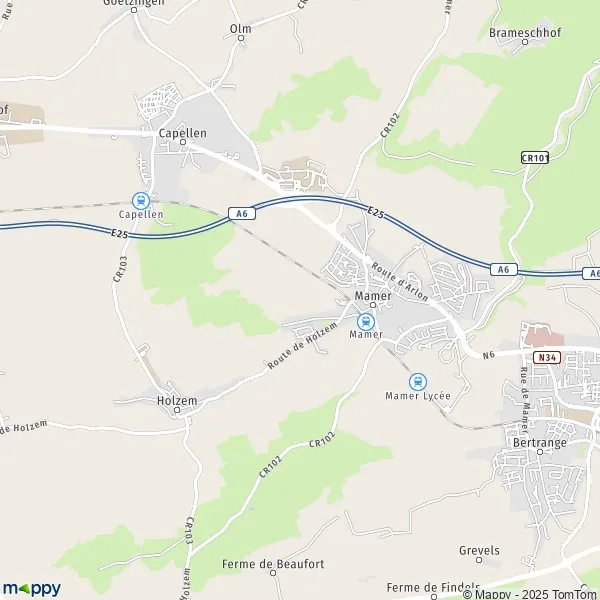 Plan Mamer : carte de Mamer (L) et infos pratiques