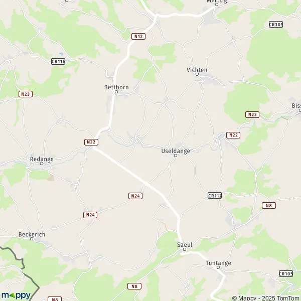 Plan Useldange : carte de Useldange (L) et infos pratiques