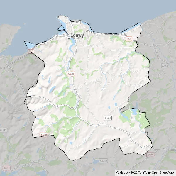 Plan Conwy : carte de Conwy (LL30 9) et infos pratiques