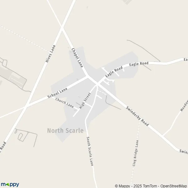 Plan North Scarle : carte de North Scarle (LN6 9) et infos pratiques