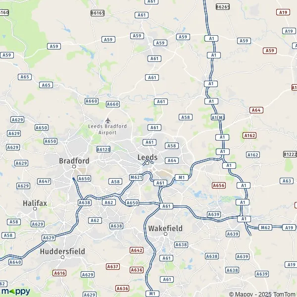 Plan Leeds : carte de Leeds (LS28 8) et infos pratiques