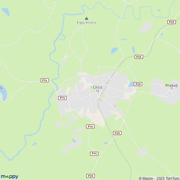 Plan Cesis : carte de Cesis (LV) et infos pratiques