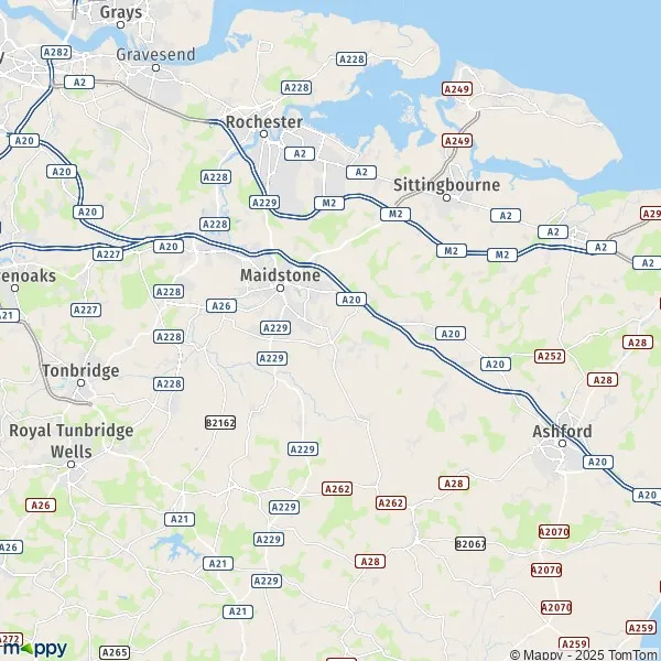 Plan Maidstone : carte de Maidstone (ME14 1) et infos pratiques