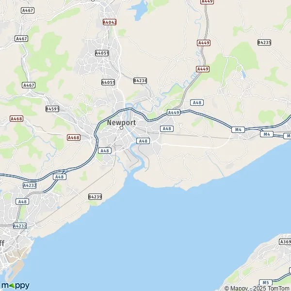 Plan Newport : carte de Newport (NP10 0) et infos pratiques