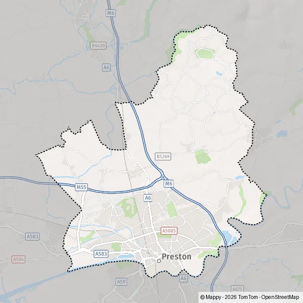 Plan Preston : carte de Preston (PR1 1) et infos pratiques