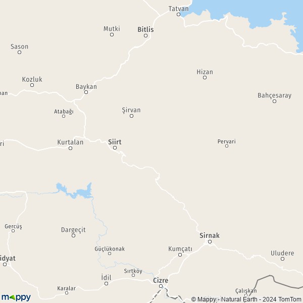 Carte Siirt : plan de Siirt et infos pratiques - Mappy