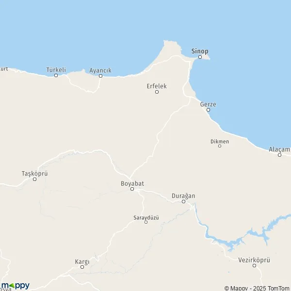 Carte Sinop : plan de Sinop et infos pratiques - Mappy