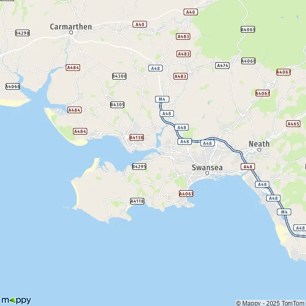 Plan Swansea : carte de Swansea (SA1 1) et infos pratiques