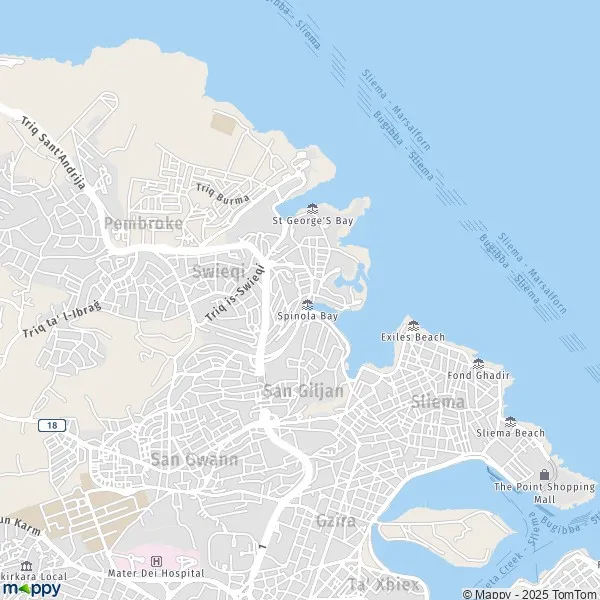 Plan San Giljan : carte de San Giljan (STJ) et infos pratiques