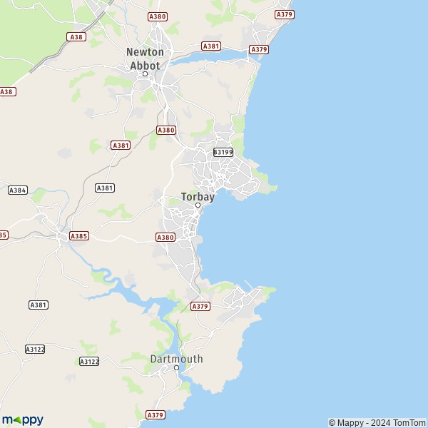Plan Torbay : carte de Torbay (TQ1 1) et infos pratiques