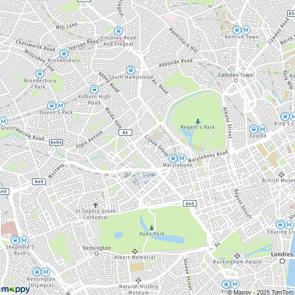 Plan Paddington : carte de Paddington (W2 1) et infos pratiques